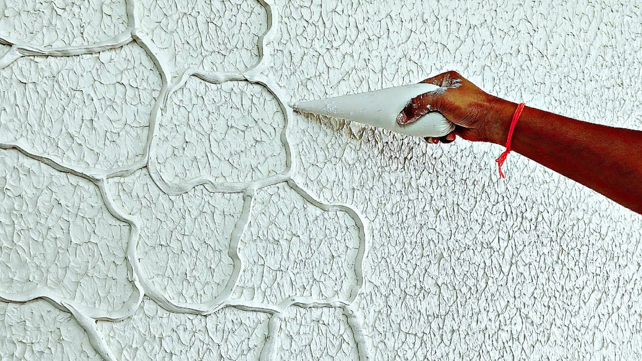 "Bringing Texture to Life: My Golden Stone Wall Painting Process" - YouTube