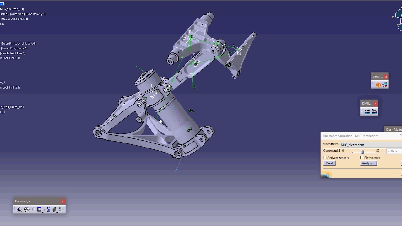 A380 main fuselage landing gear retraction mechanism. - YouTube