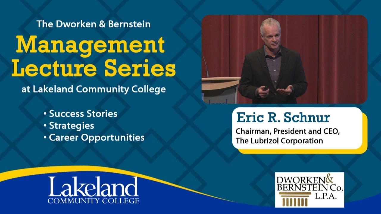 Management Lecture Series - Eric Schnur, Chairman, President & CEO, The ...