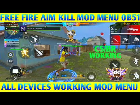 FREE FIRE AIM KILL MOD MENU OB51 FF HACK FULL ANTIBAN NEW SETUP VIDEO NO BAN NO BLACKLIST FULL SAFE 