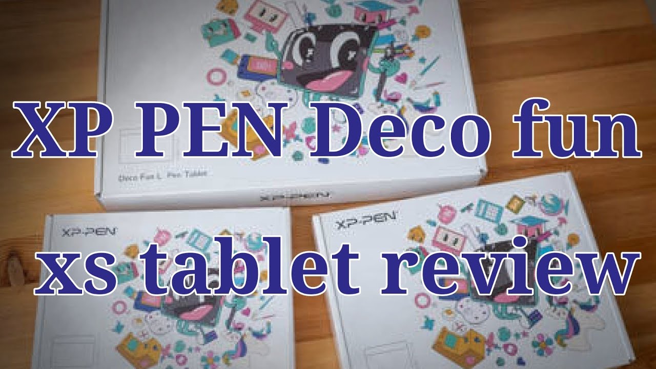 XP pen deco fun xs tablet review. - YouTube