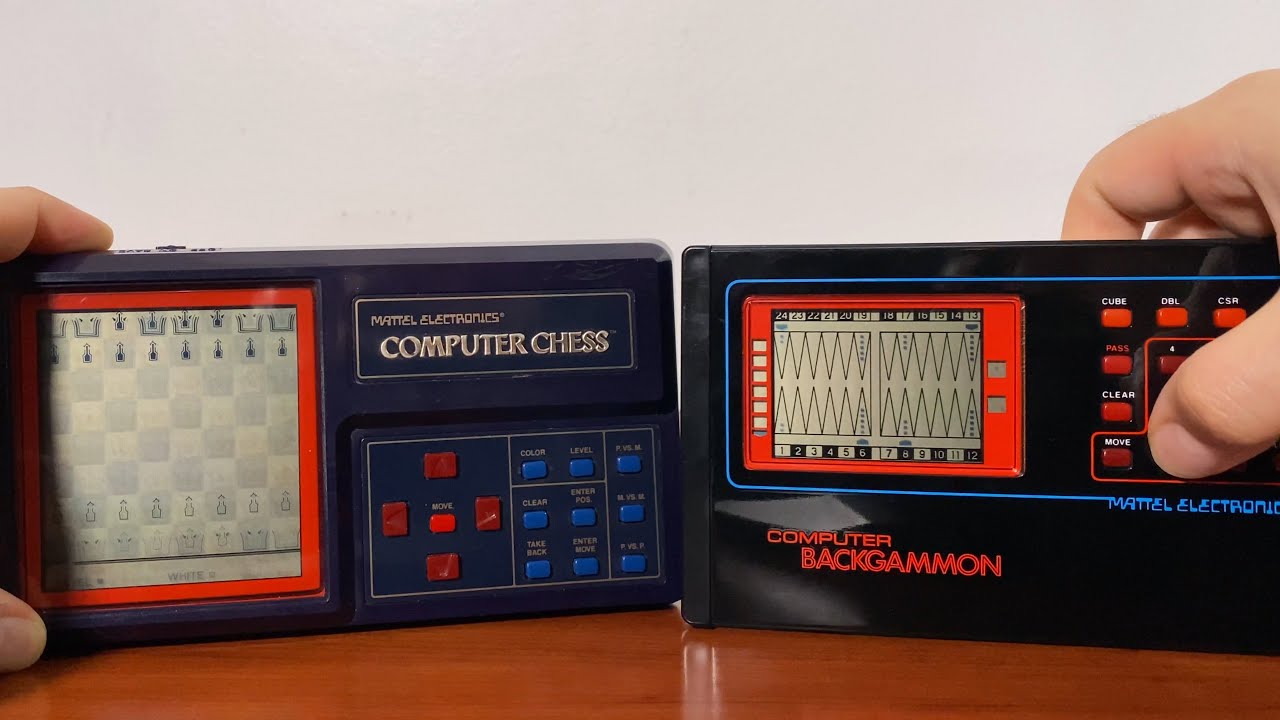 🟡 Mattel Computer Chess & Backgammon from 1980s -- Gadgetify - YouTube