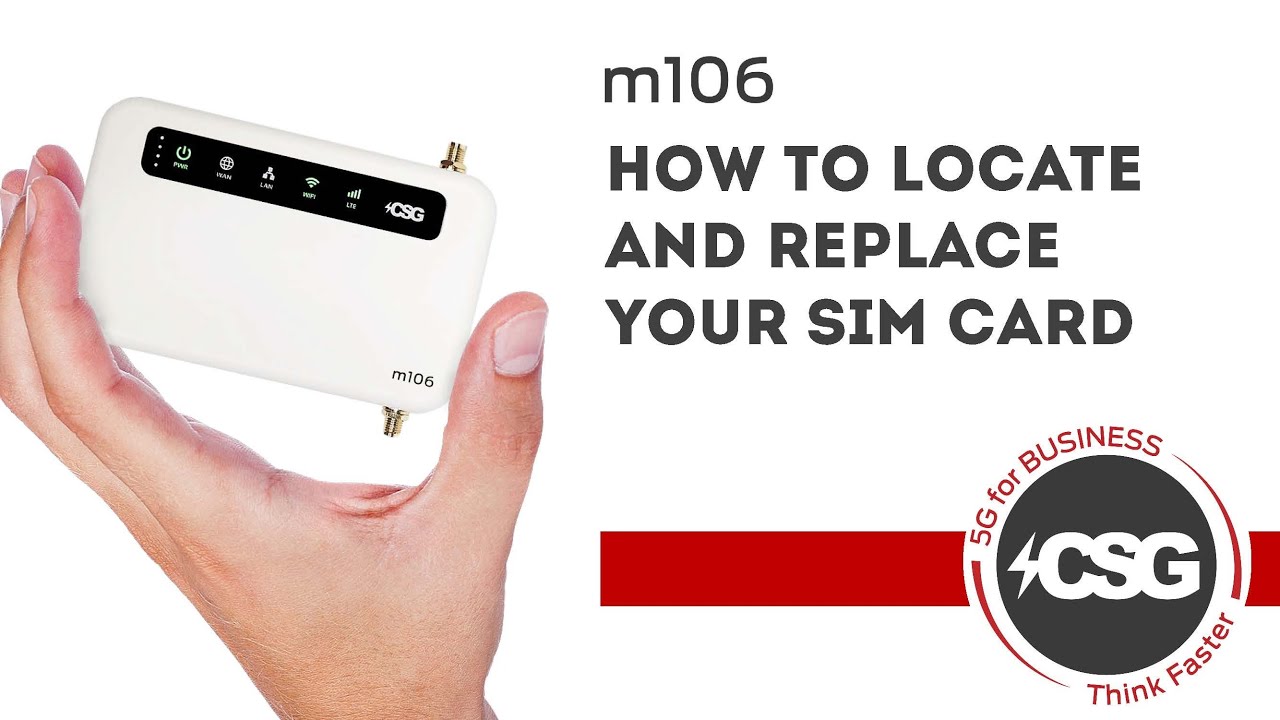 How to install your m106 SIM card - YouTube