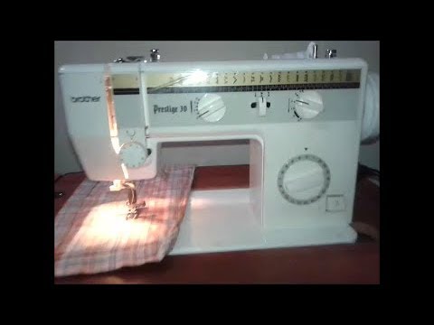 brother Prestige 30, como hacer un ojal, maquina de coser sewing ...