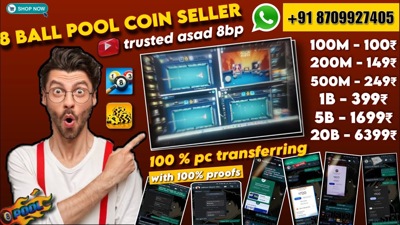 8 Ball Pool Coin seller | How to buy 8 Ball Pool Coins | with 100% live ...