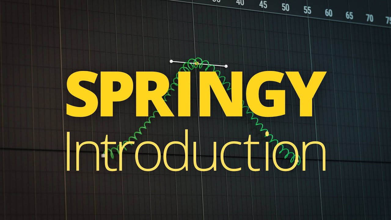 Springy Introduction - C4D Plugin - YouTube