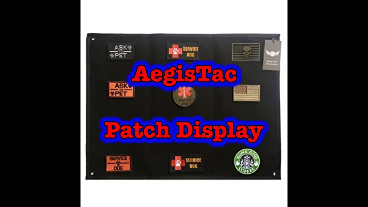 Aegis Tac Patch Display Holder - YouTube
