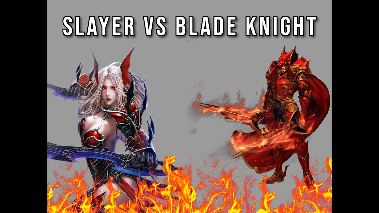 Slayer vs Blade Knight - Global Mu Online - YouTube