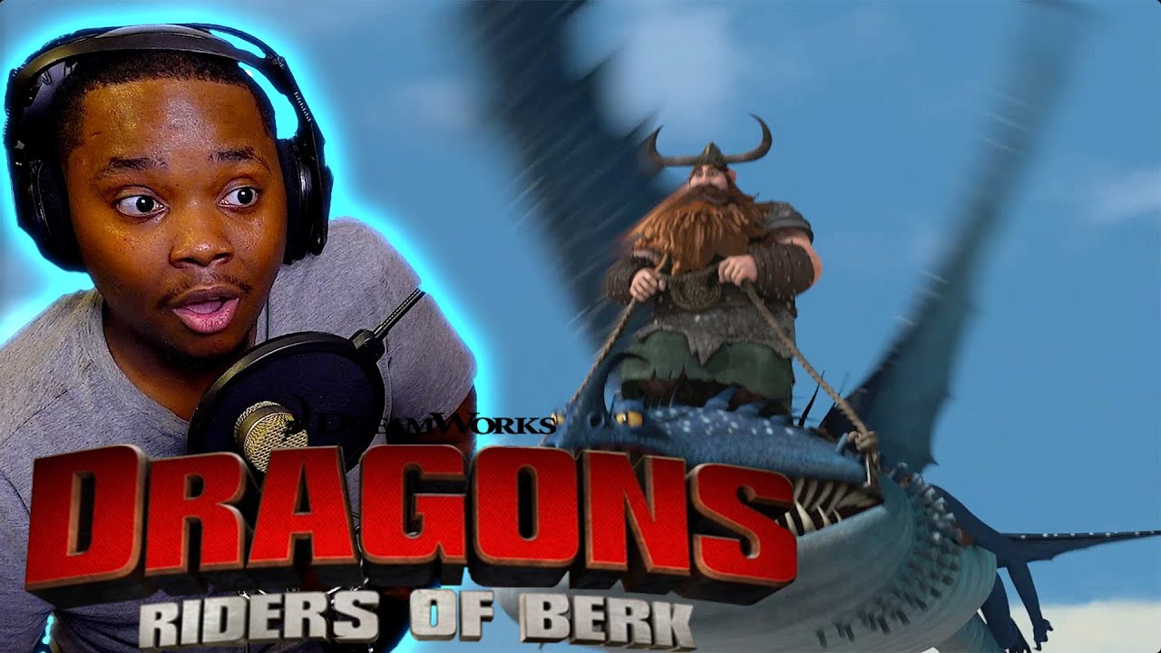STOICK ON A DRAGON!! *FIRST TIME WATCHING* Dragons Riders of berk ...