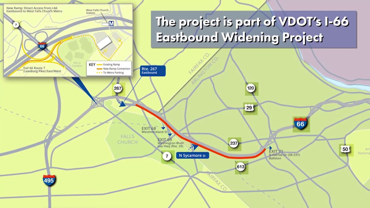 New W&OD Trail Bridge over Lee Highway - YouTube