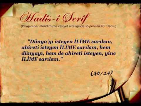 40 Önemli Hadis i Şerif Yazılı ve Sesli   MAliDA