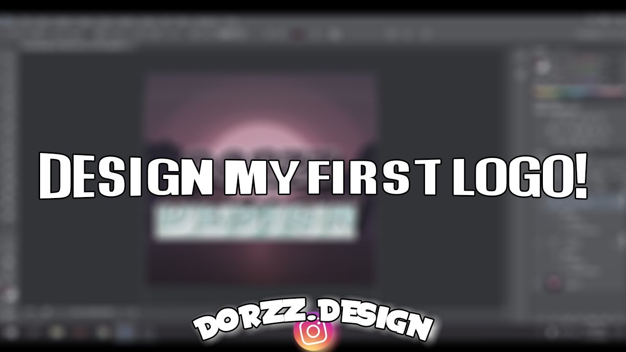 DESIGN MY FIRST LOGO ! - YouTube