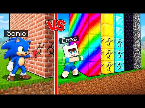 ENES VS BEBEK SONİC DUVAR KIRMA SAVAŞI 😱 Minecraft