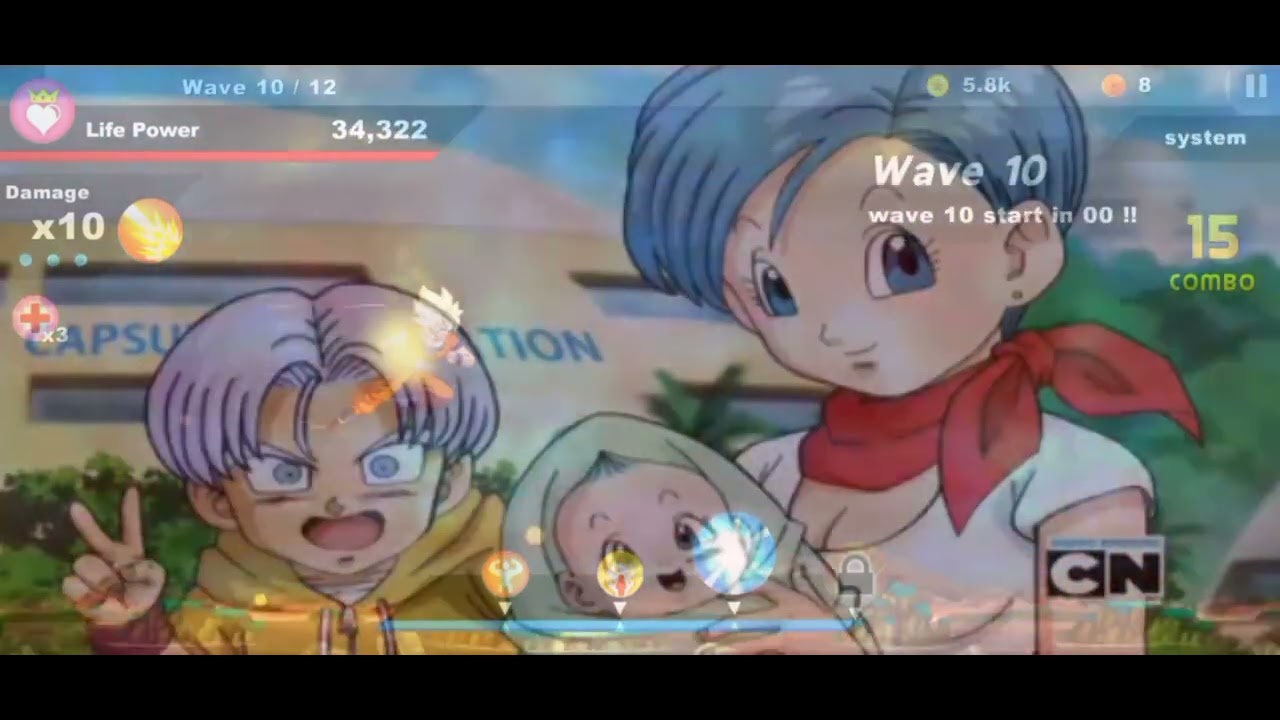 saiyan goku tap super z pt 8 - YouTube