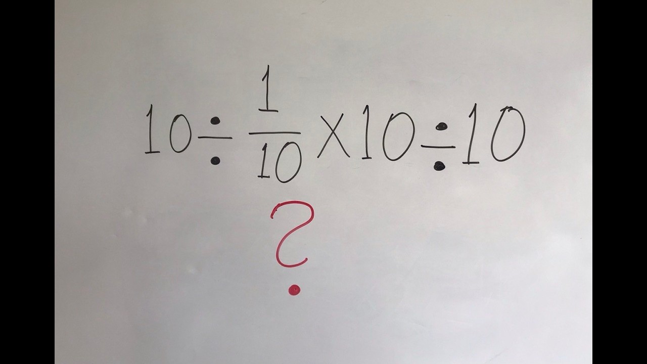 This Simple Math Problem Mess Up Most People! - YouTube