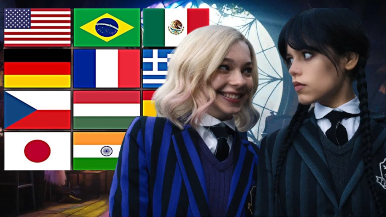 Wednesday Addams And Enid Sinclair in different languages ( JENNA ...