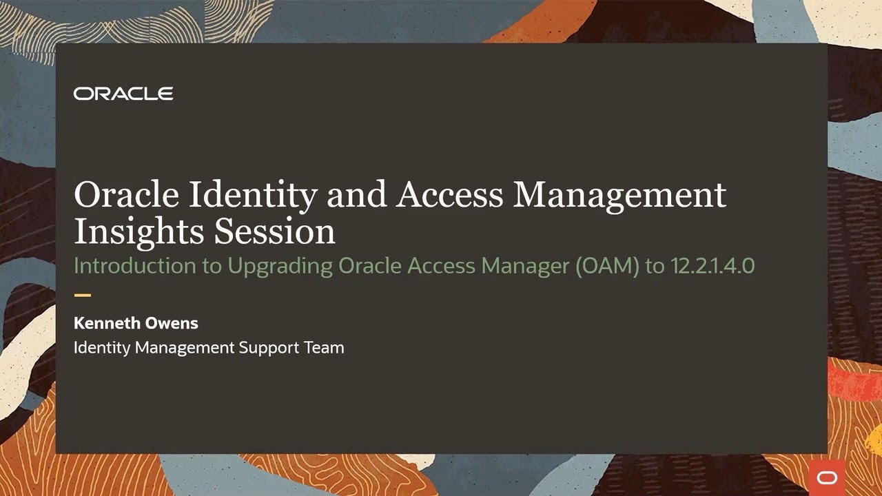 Upgrading Oracle Access Manager (OAM) from 12.2.1.3 to 12.2.1.4 - YouTube