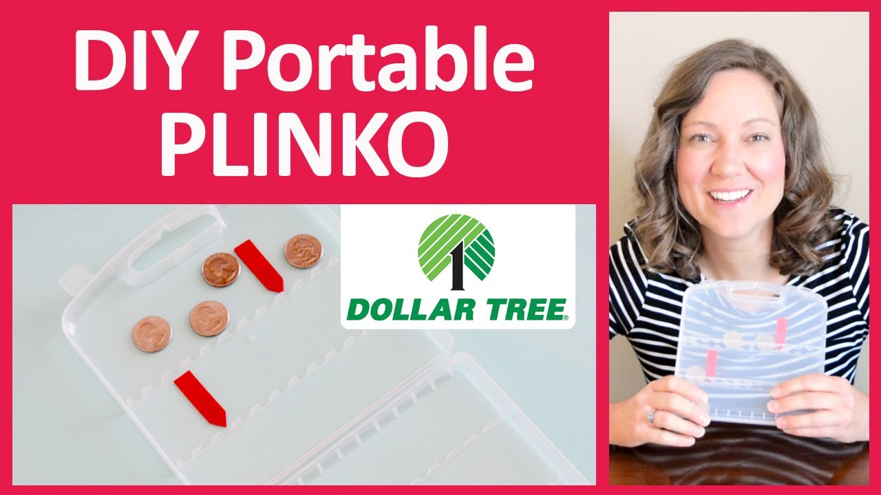 DIY Portable PLINKO Game with Dollar Tree Supplies—for Car Games, Road ...