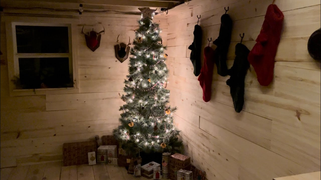 Prepping for a Rustic Christmas at the Off Grid Cabin - YouTube