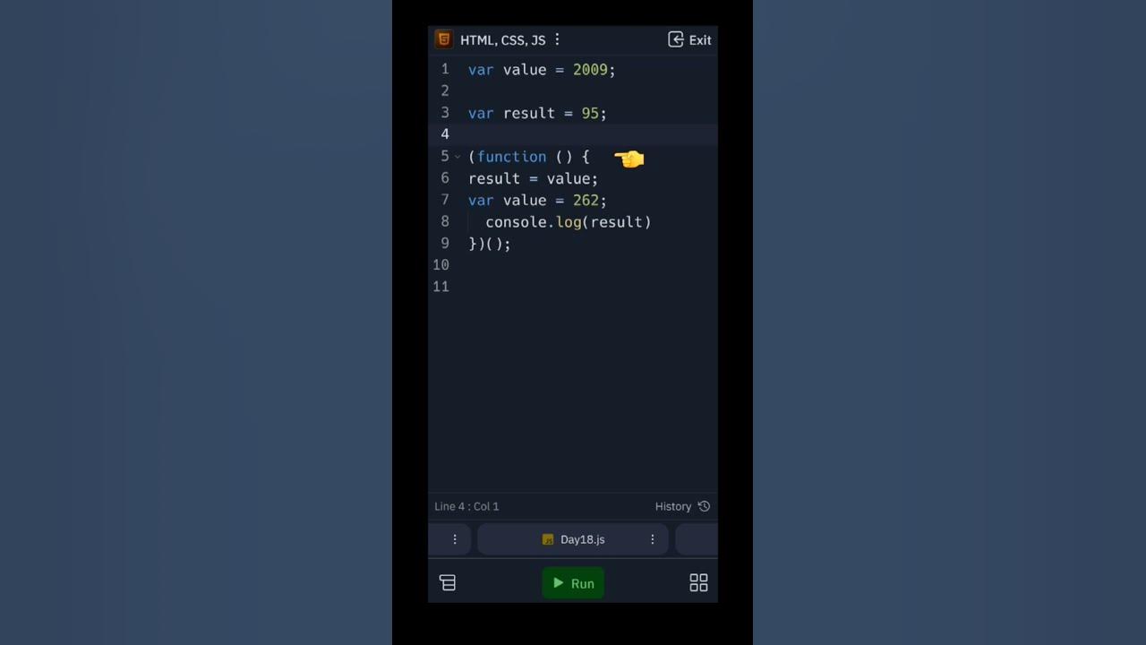 Javascript Guess The Output Series Day 18 Hoisting Ii Shorts Javascript Yt Nodejs