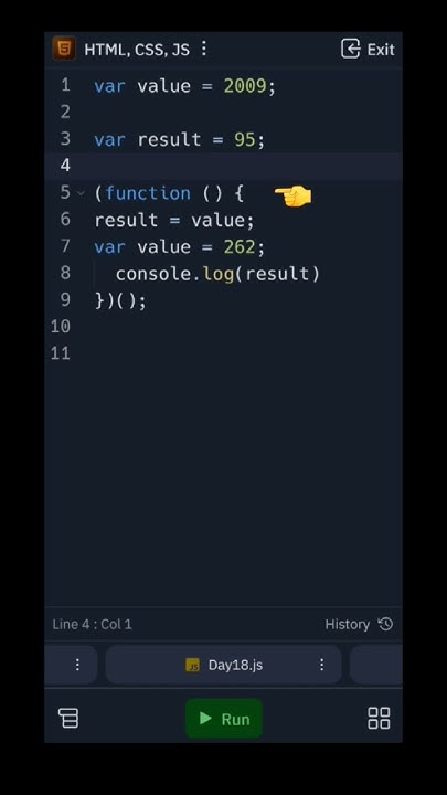 Javascript | Guess the Output Series Day 18 | Hoisting II #shorts #javascript #yt #nodejs # ...
