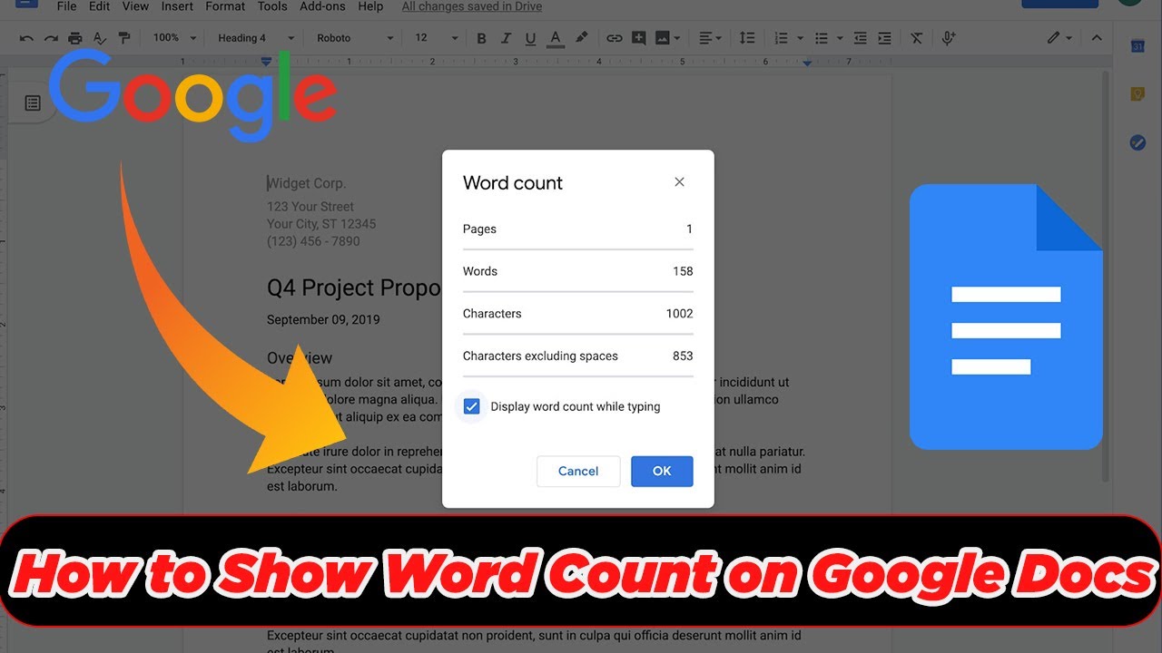 GUIDE How To Show Word Count On Google Docs 100 Working YouTube GUIDE How To Show Word Count On Google Docs 100 Working YouTube