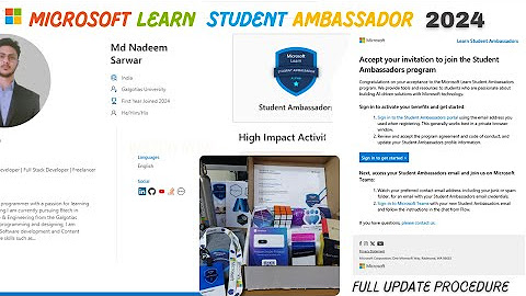 Microsoft Learn Student Ambassador Step by step Full Procedure in 2024 ...