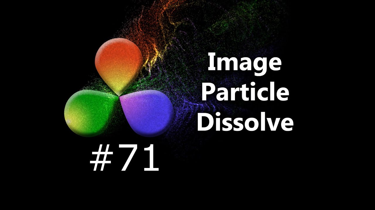 How To Create An Image Particle Dissolve Effect In Davinci Resolve Youtube