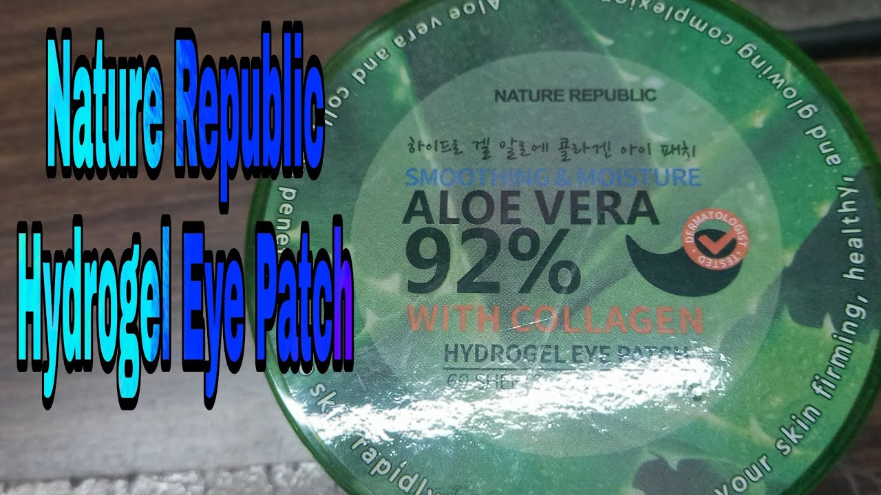 NATURE REPUBLIC HYDROGEL EYE PATCH - YouTube
