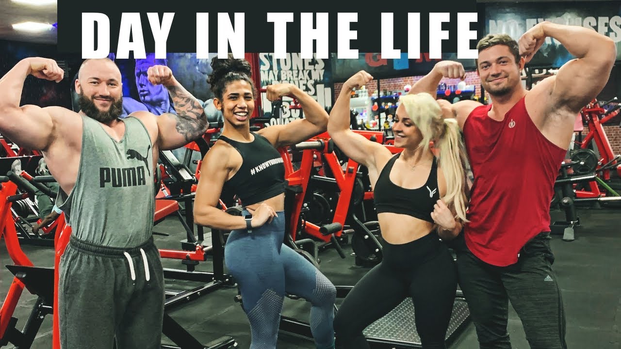 PRO Bodybuilding Couple Day In The Life - YouTube