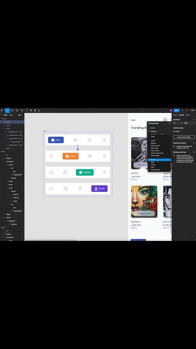 πhow To Animate Navigation Bar In Figma Smart Animate πππ₯ Shorts Shortsvideo Animation