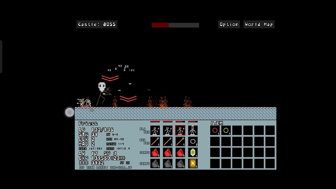 Stick Ranger Castle Priest 3 + Angel No lvl Yes Boss 1/5 - YouTube