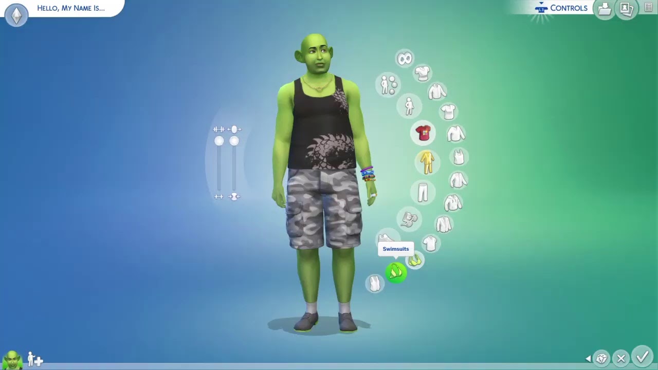 Shrek plays sims 4 - YouTube