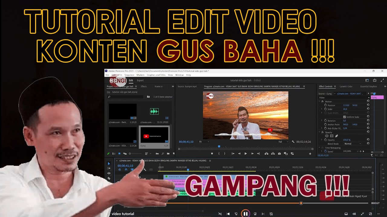 TUTORIAL MEMBUAT KONTEN VIDEO GUS BAHA YANG BAGUS UNTUK PEMULA !!! - YouTube