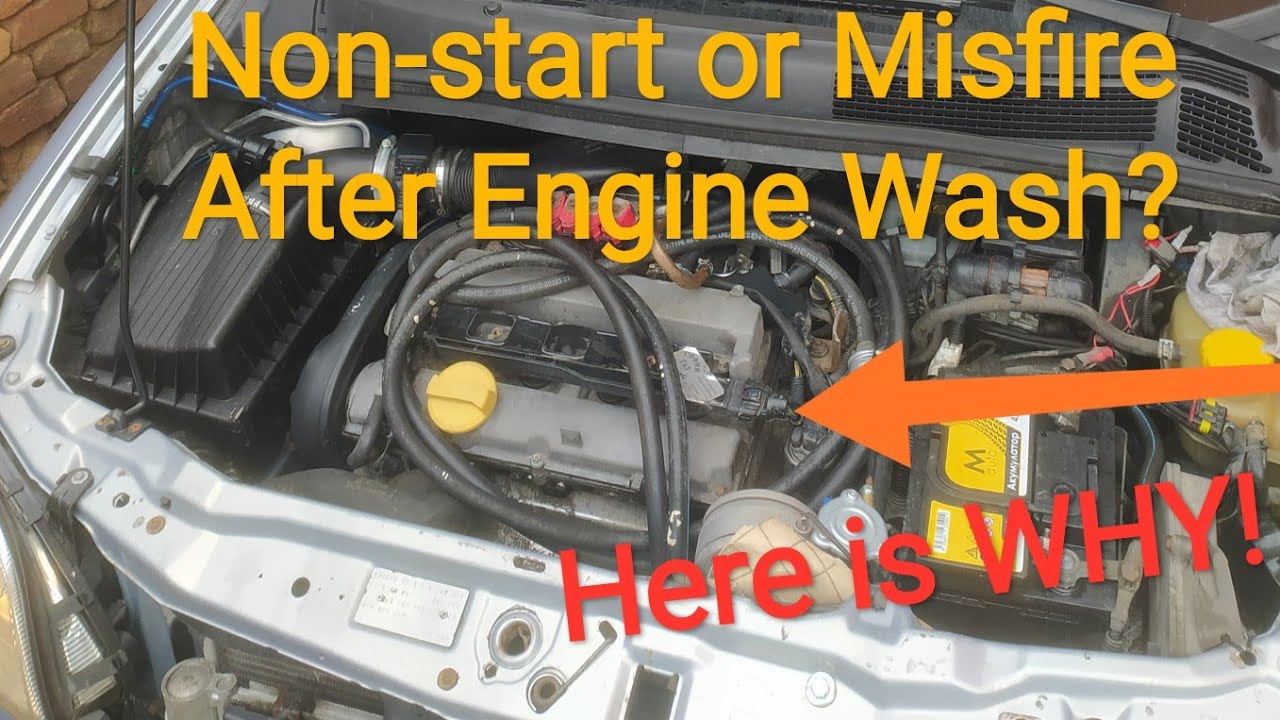 Engine Misfire or Nonstart after engine wash - YouTube