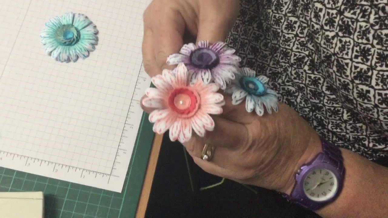 Stampin up Daisy punch Tutorial 2018 - YouTube