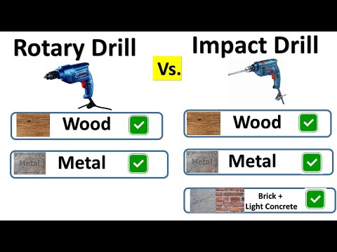 Difference Between rotary Drill and Impact Drill | Rotary Drill Vs ...