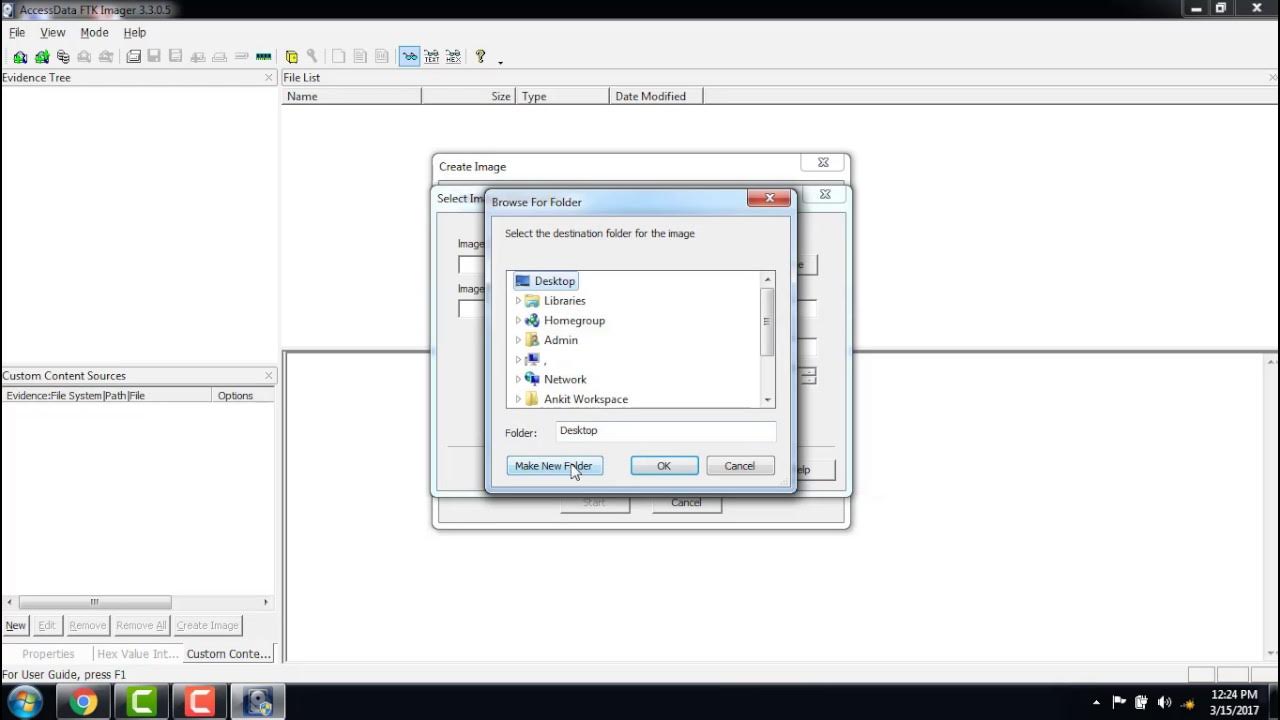 Create RAW Image with FTK Imager - YouTube