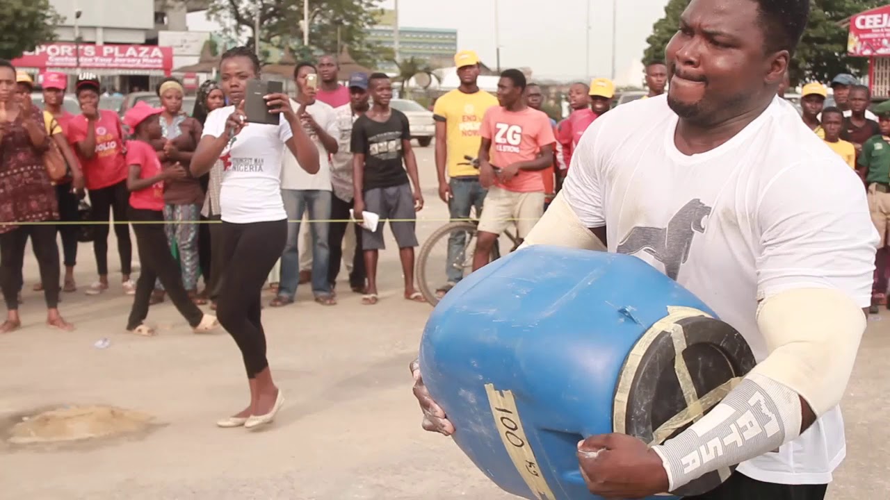 Nigeria Strongest Man Loading Race/Atlas Stone (Big Sam) - YouTube
