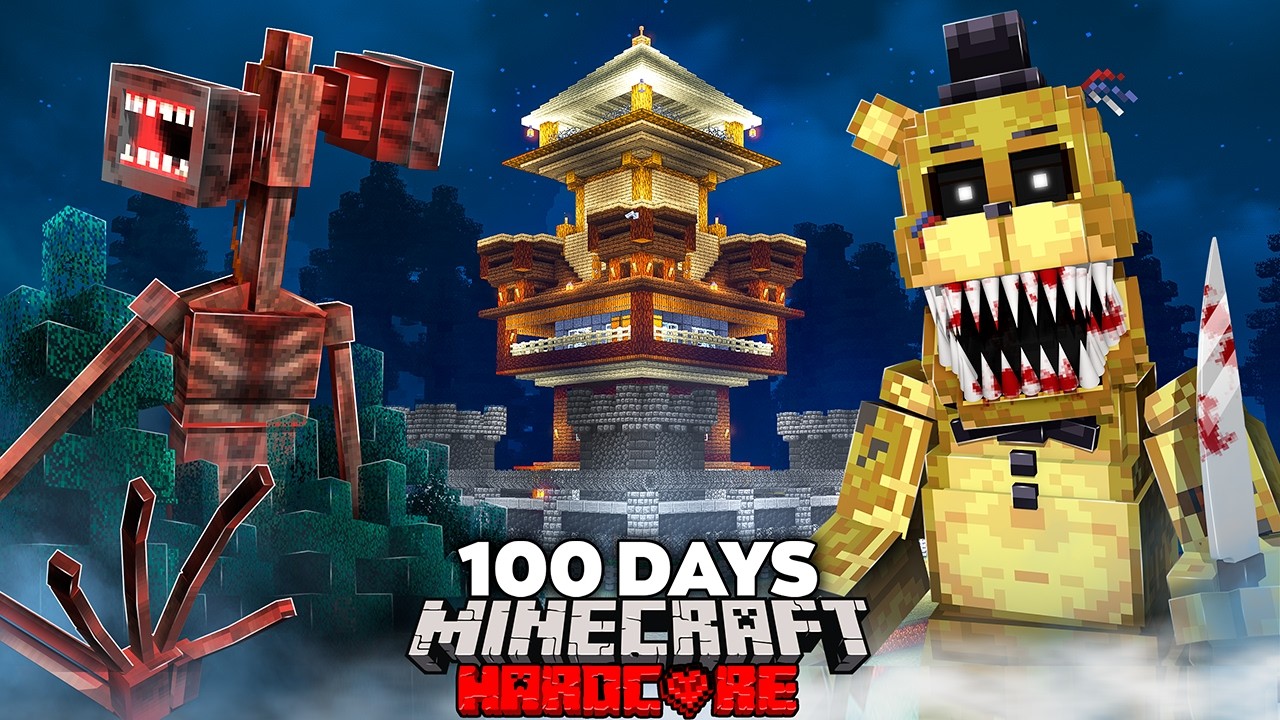 Surviving Minecraft's SCARIEST Horror Mods for 100 DAYS in Hardcore #8 ...