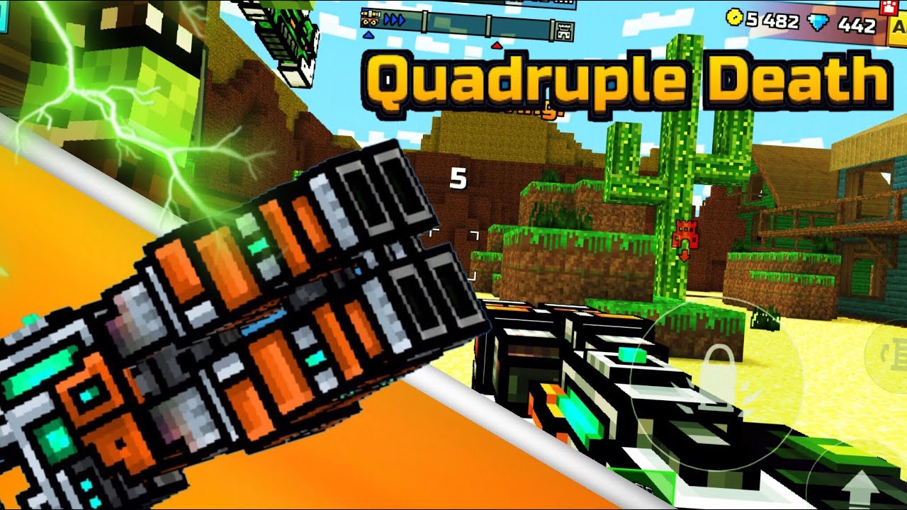 Quadruple Death [ Review]~ Pixel Gun 3D - YouTube