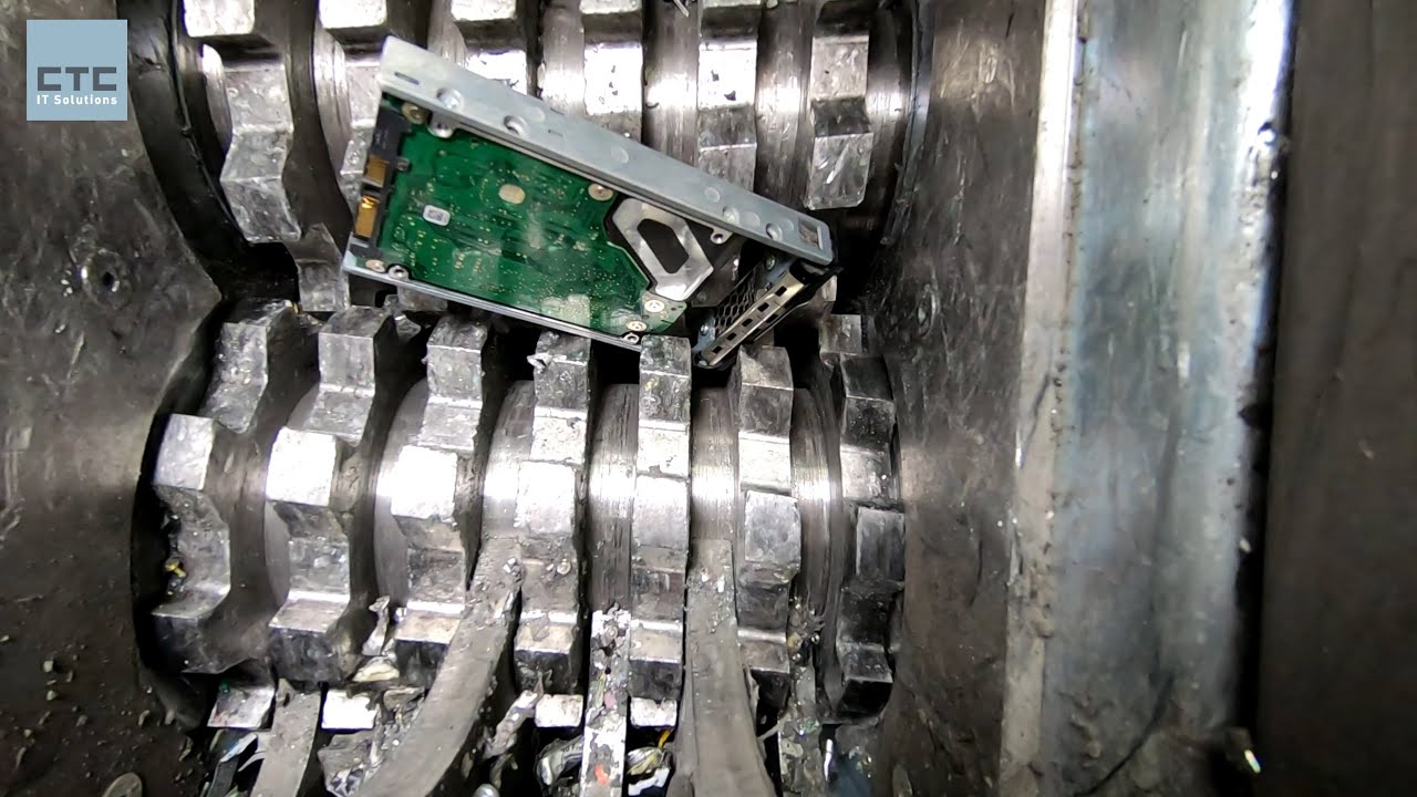 HARD DRIVE DESTRUCTION AND DATA CARRIER DESTRUCTION - YouTube