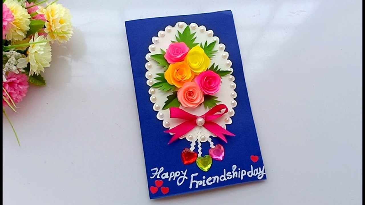 Beautiful Handmade friendship day card//friendship day card idea. - YouTube