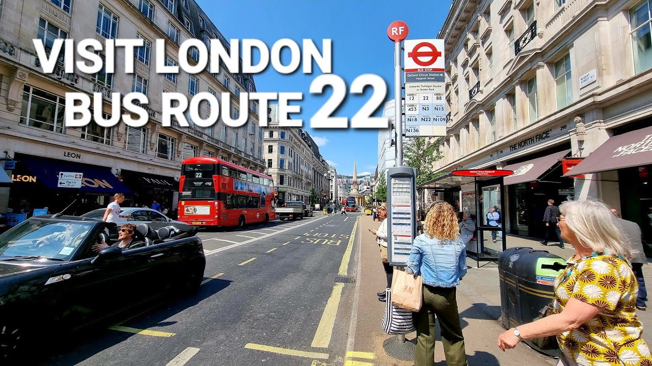 London Bus Route 22 - Journey from Oxford Circus to Putney Common - YouTube