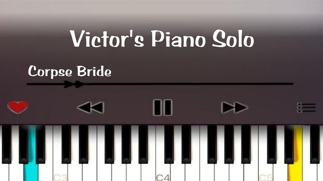 Corpse Bride - Victor's Piano Solo ( Easy Piano Tutorial ) - YouTube