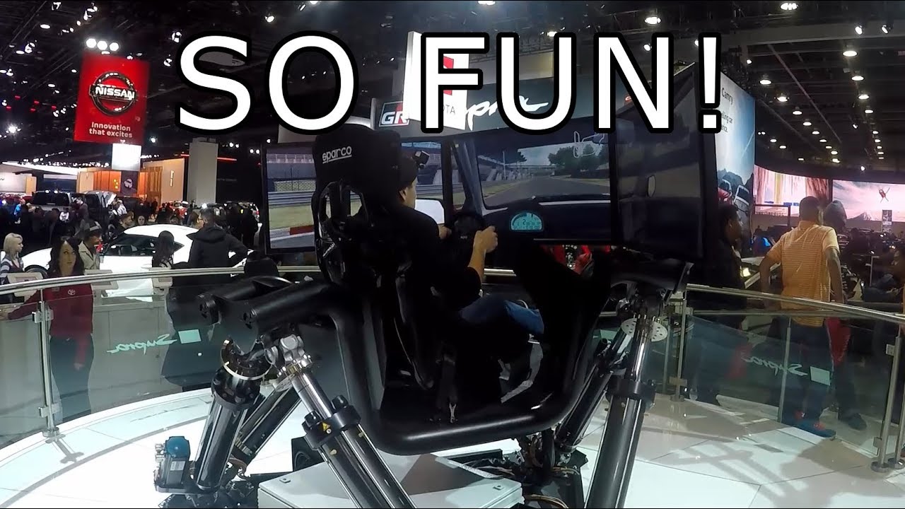 2019 Autoshow: Simulators and Rides - YouTube