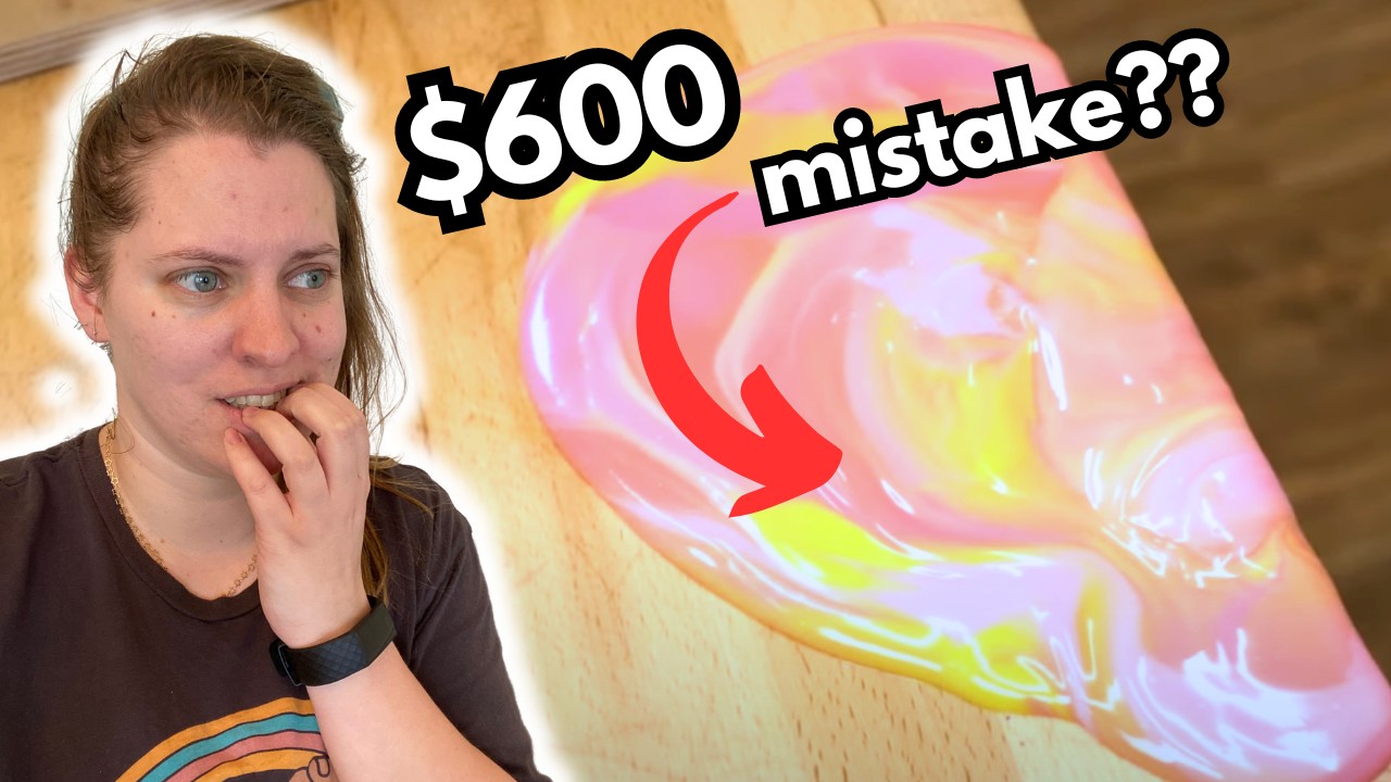 I finally spilled a soap batch on my floor and table... - YouTube