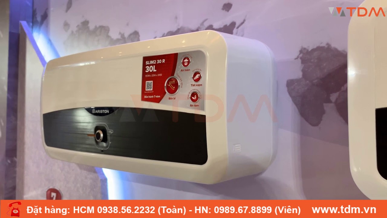 TDM.VN | Review máy nước nóng Ariston SL2 Slim2 30 R gián tiếp - Bình ...