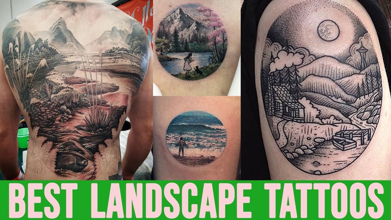 Circular Landscape Tattoos