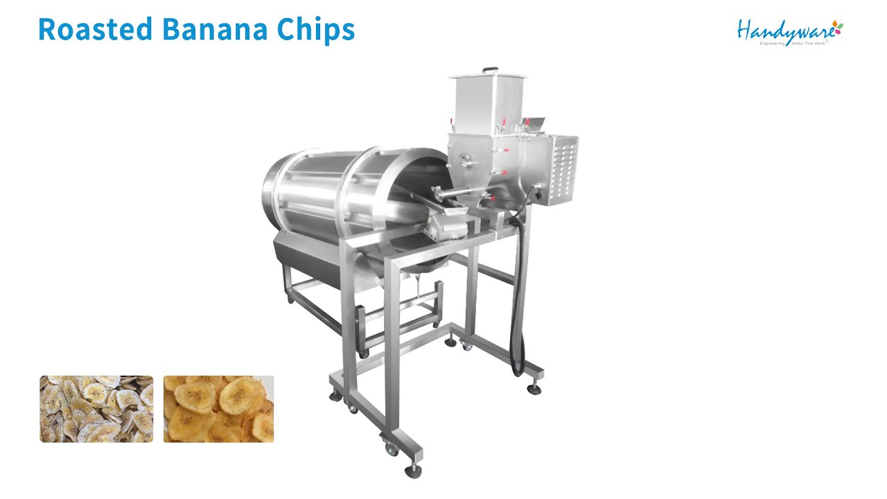 Roasted banana chips with Seasoning System / Seasoning Drum/Seasoning ...